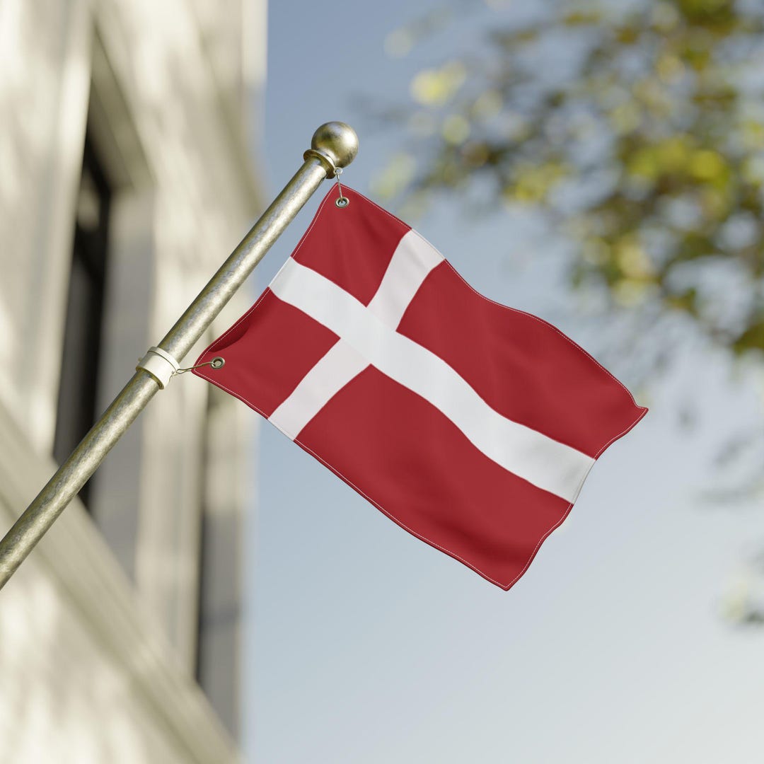 Danish Flag Double-sided Banner | Denmark Cross Outdoor Polyester Flag ...