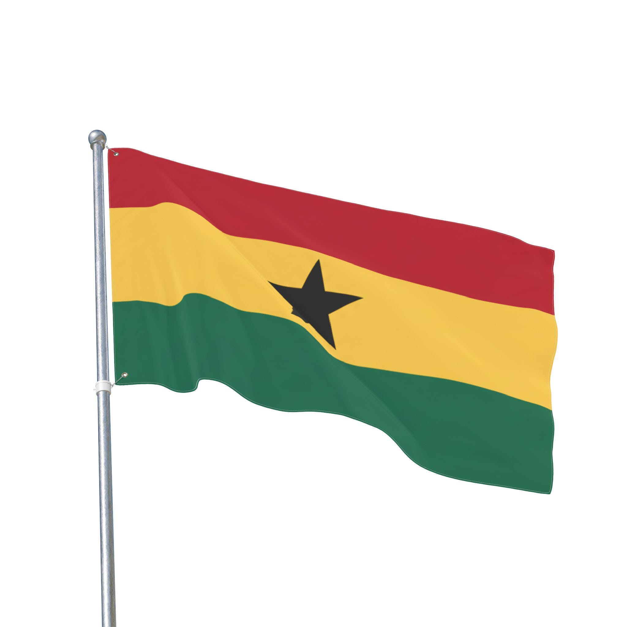 Ghana Flag Double Sided Flag | Red Yellow Green Star, Outdoor Decor - Etsy