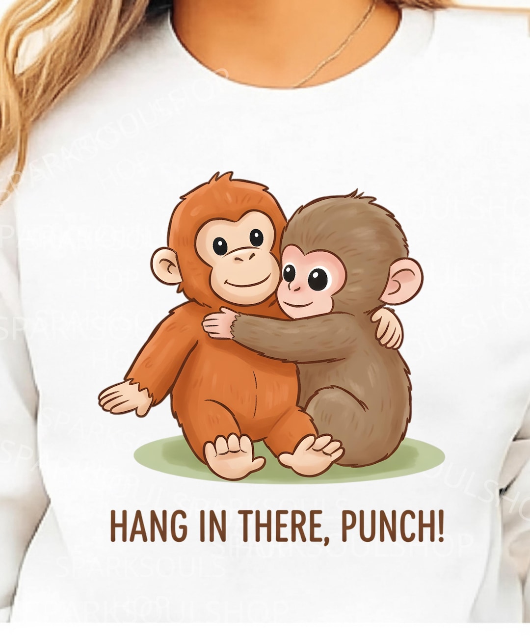 Baby Monkey Punch Hang in There, Punch! PNG: Hug Viral Trend Png Cute ...