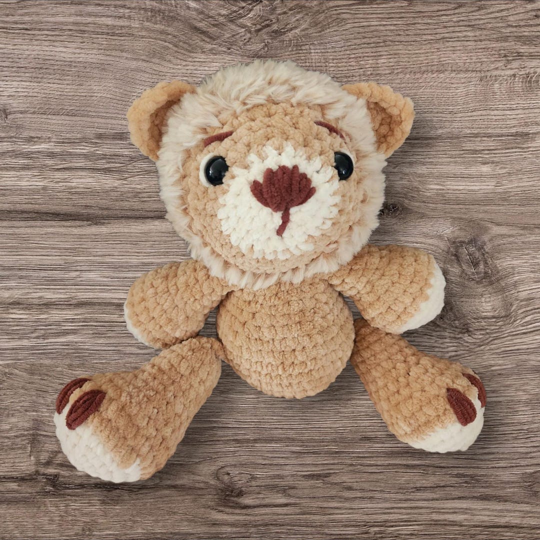 Soft Lion Stuffie Plushie- Crochet - Etsy
