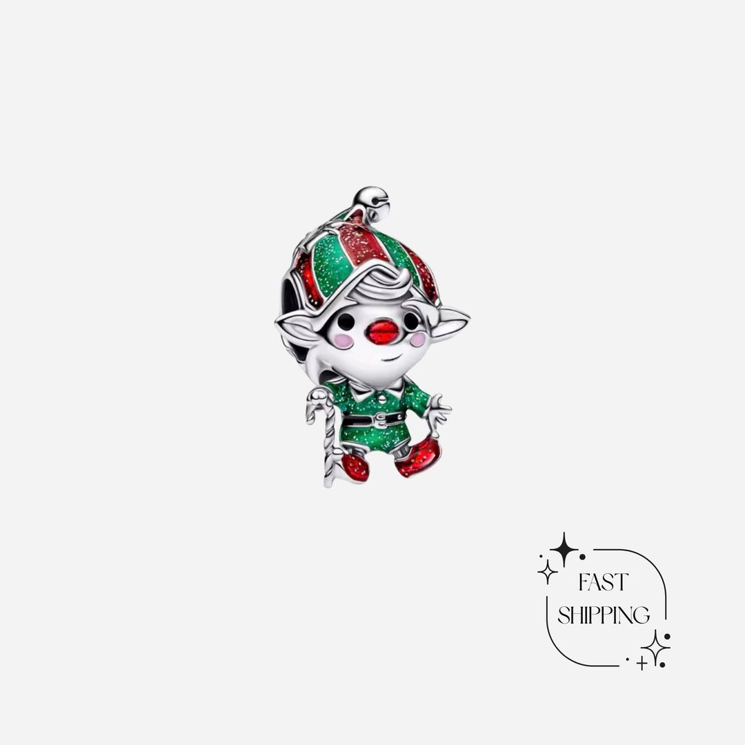 Christmas Elf Charm - Etsy