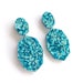Gemstar Double Drops Ice Blue Glitter Geometric Drop - Etsy