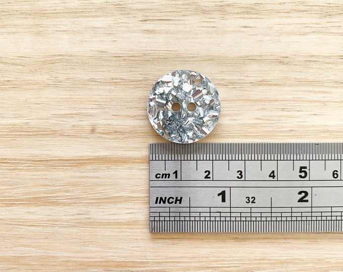 23mm Round Button - 2 Hole Laser Cut Acrylic Perspex - 3mm Thick - 2 ...