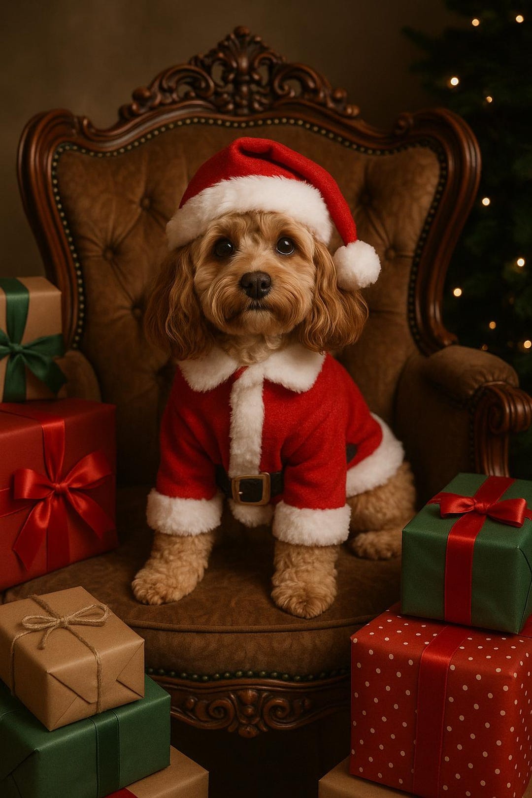 Cavapoo Santa - Santa Paws! - Etsy UK