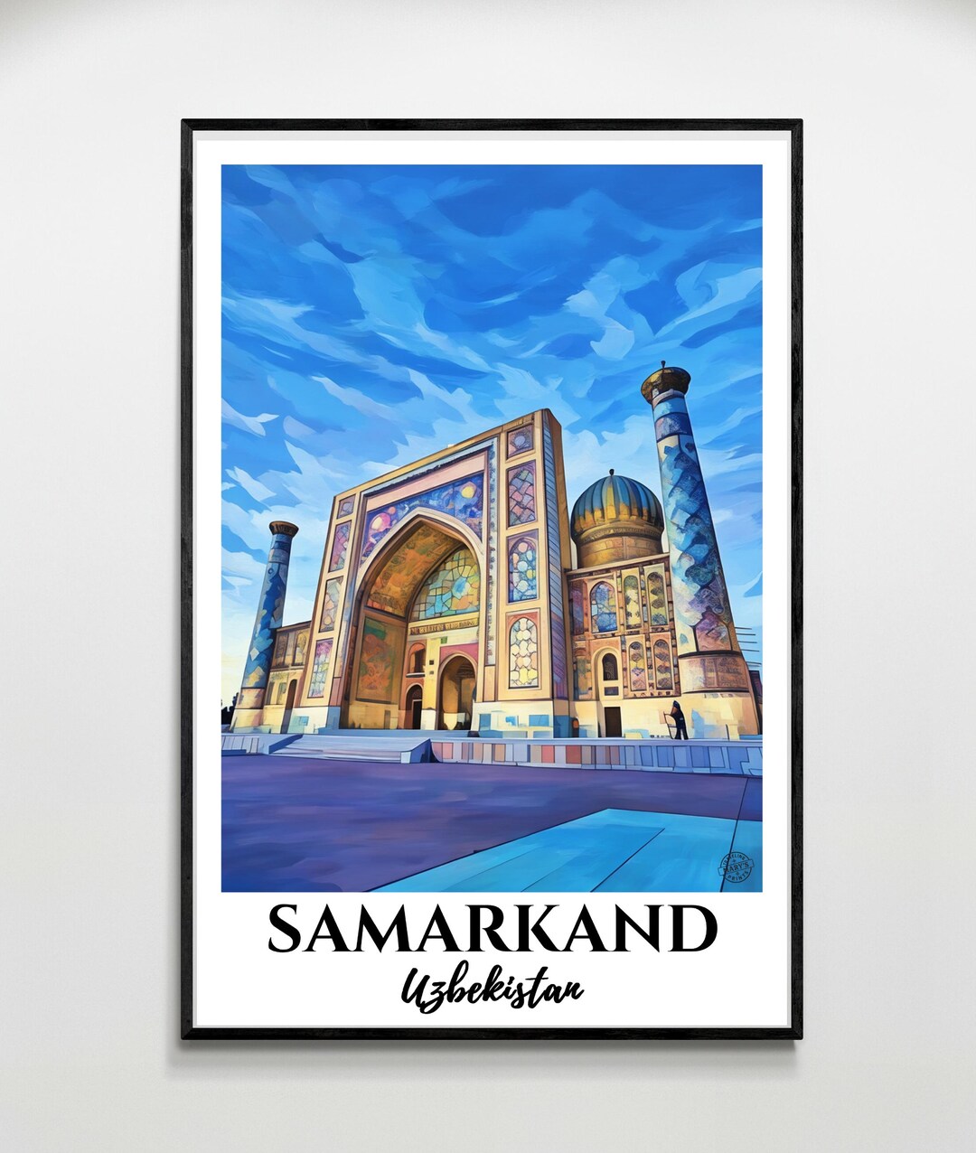 Samarkand Uzbekistan Poster | Vintage Travel Printable | Silk Road ...