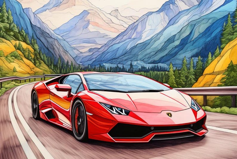 50 European Sports Cars Coloring Pages • Supercar & Luxury Car Coloring ...
