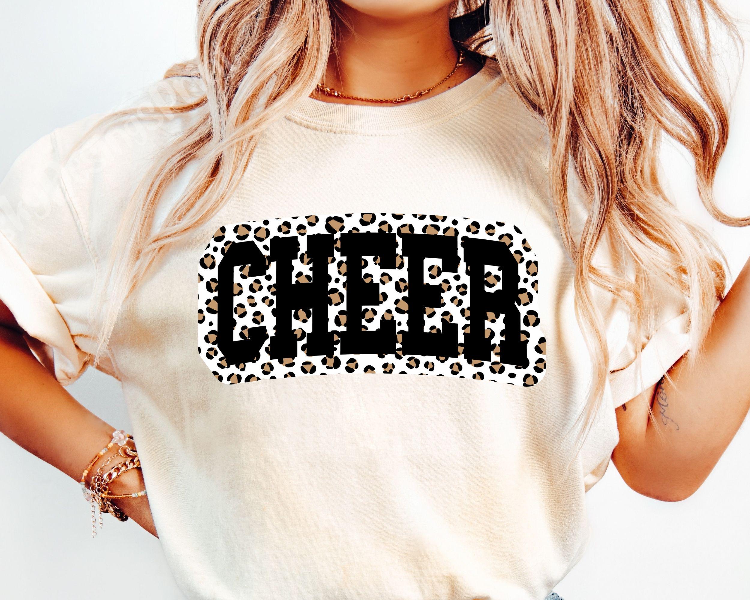 Leopard Print Cheer PNG, Cheerleading Design (digital Download) - Etsy