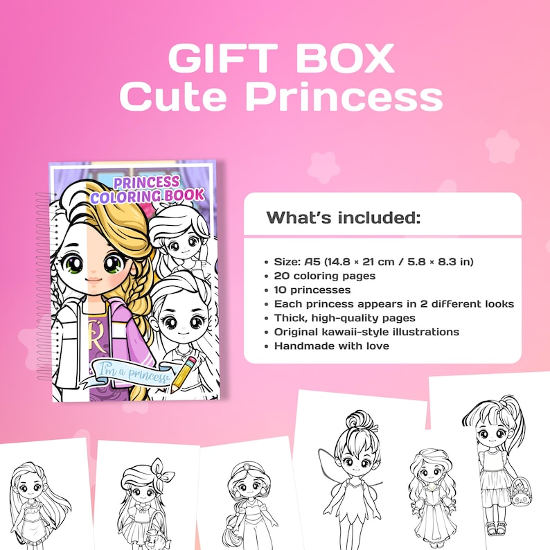 Christmas Princess Gift Box for Girls, Dress up Activity Set, Screen ...