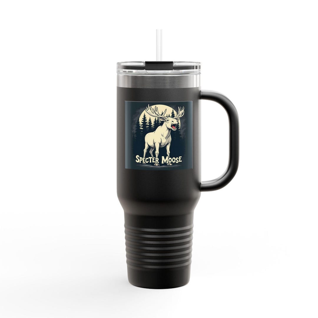 Specter Moose Illustration Travel Mug | 40oz Insulated Tumbler - Etsy