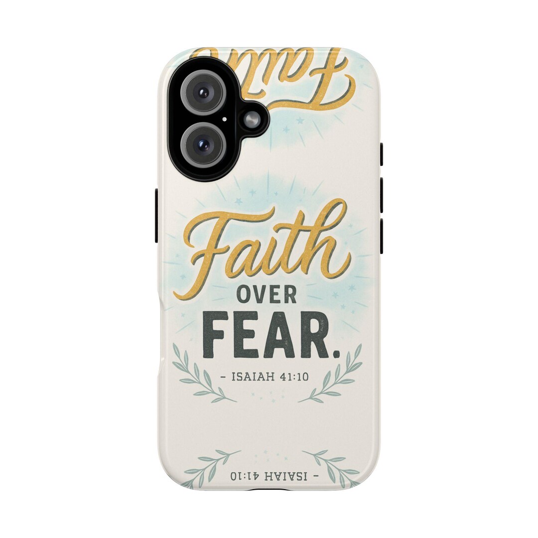 Bible Verse Tough Cases - Faith Over Fear - Isaiah 41:10 - Etsy
