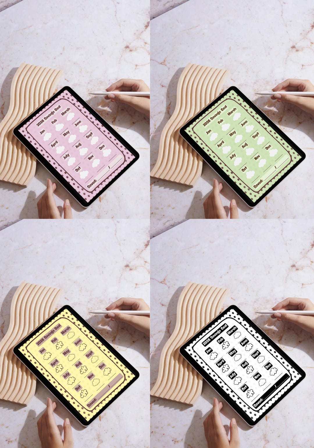 2026 Savings Goal Tracker | Polka Dot Printable (PNG Digital Download ...