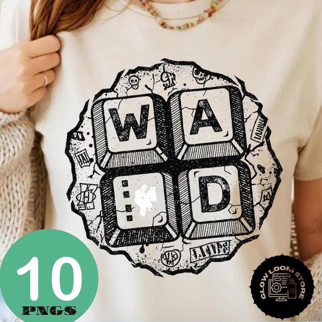 Retro WASD Gaming Keys PNG: PC Gamer Art (digital Download) - Etsy UK
