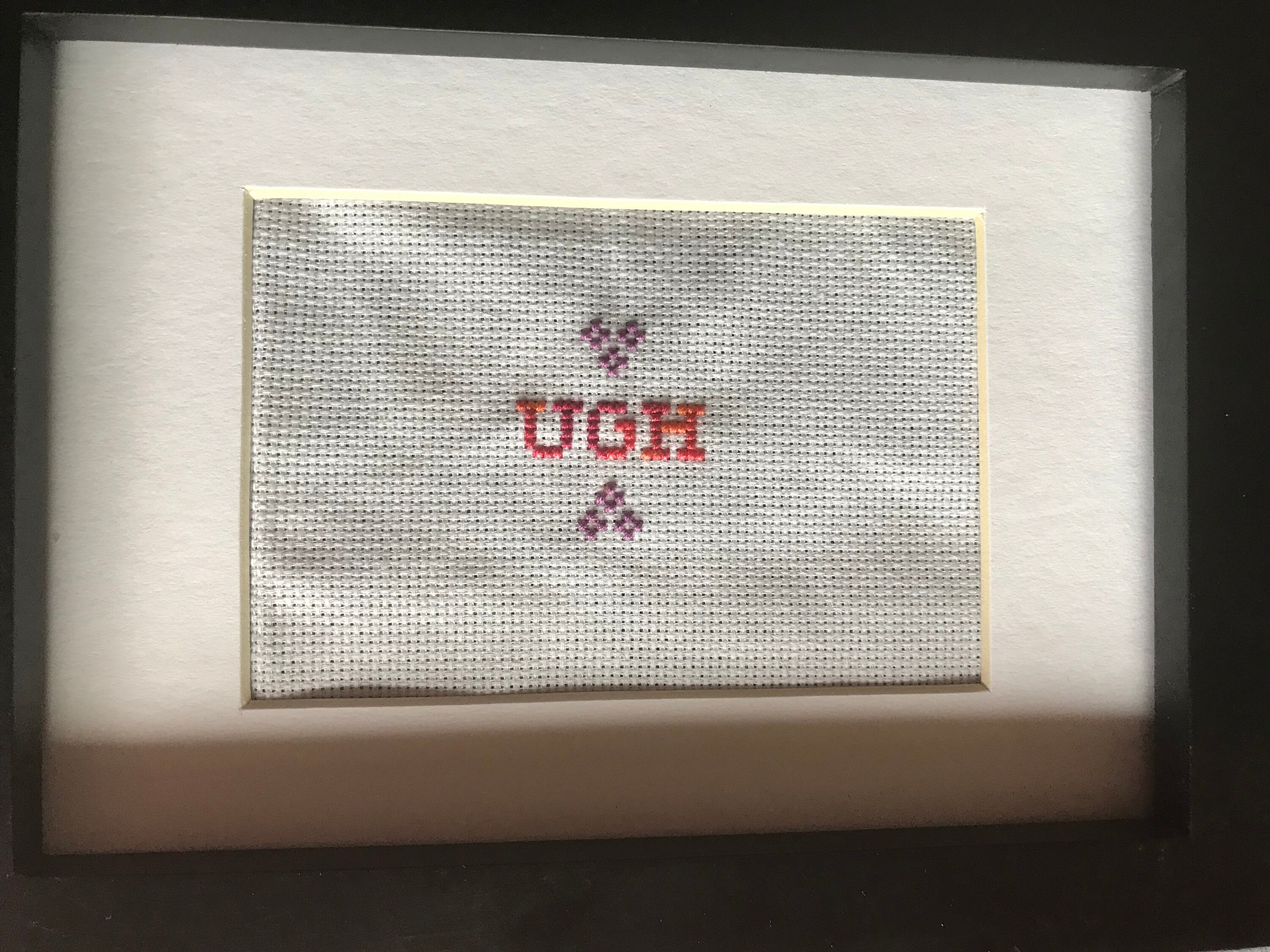 UGH. Cross Stitch Pattern It's a Disgusted Noise | Etsy