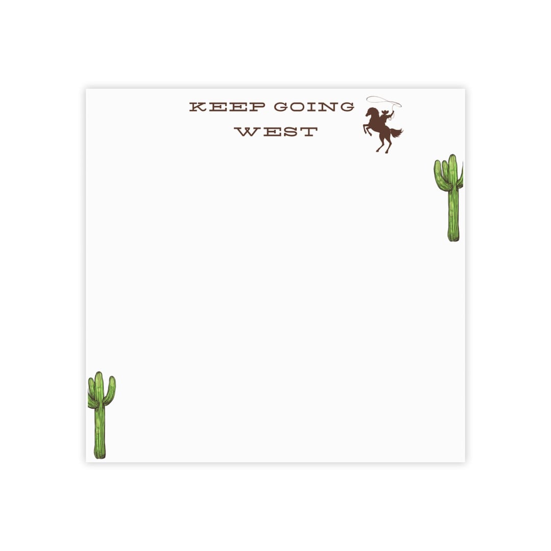 Western Affirmation Sticky Notes | Aesthetic Desk Notes | Premium ...