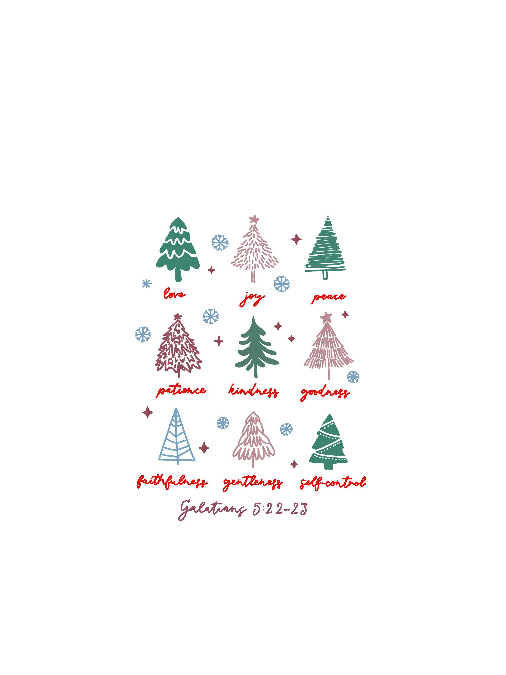 Fruits of the Spirit Christmas PNG/SVG Print - Etsy