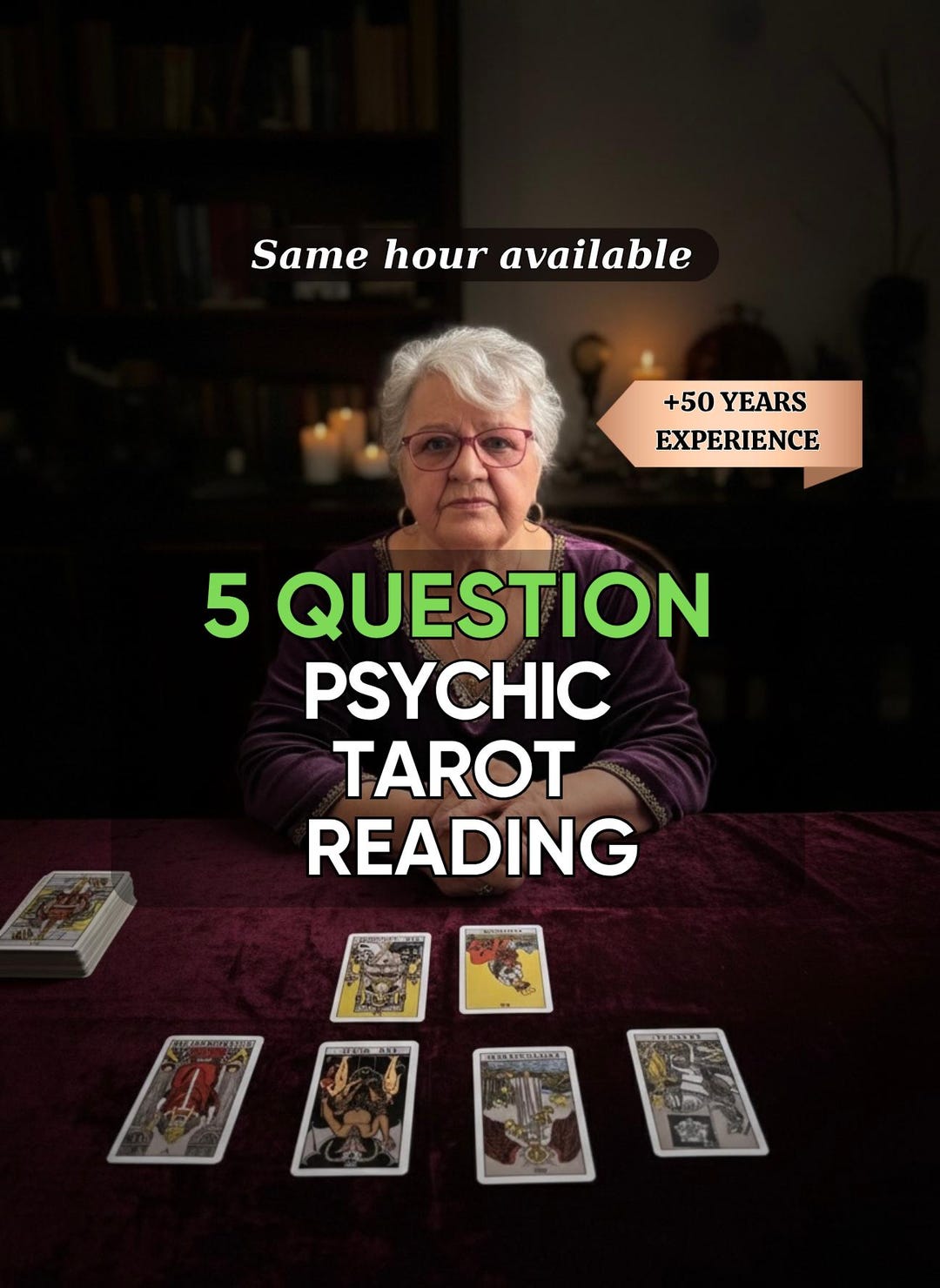 5 Question Psychic Tarot Reading - Same Hour Answers - Psychic Love ...