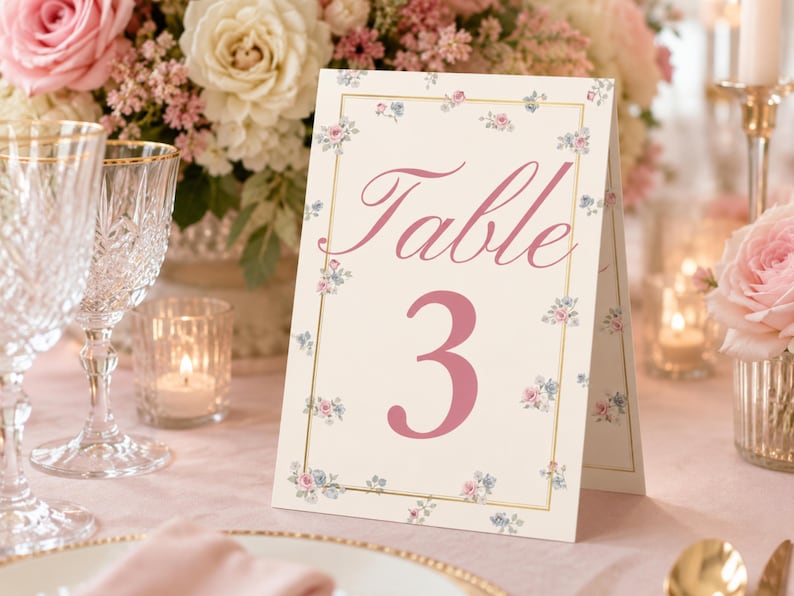 Love Shack Fiancé Bridal Shower Table Numbers, Printable Table Numbers ...