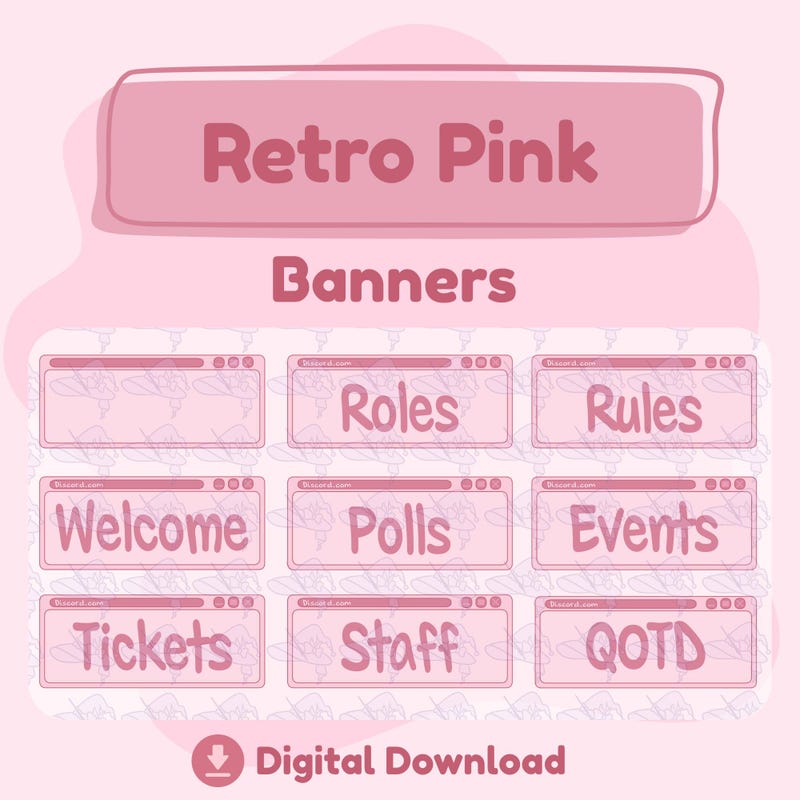 Discord Banners Pink - Etsy