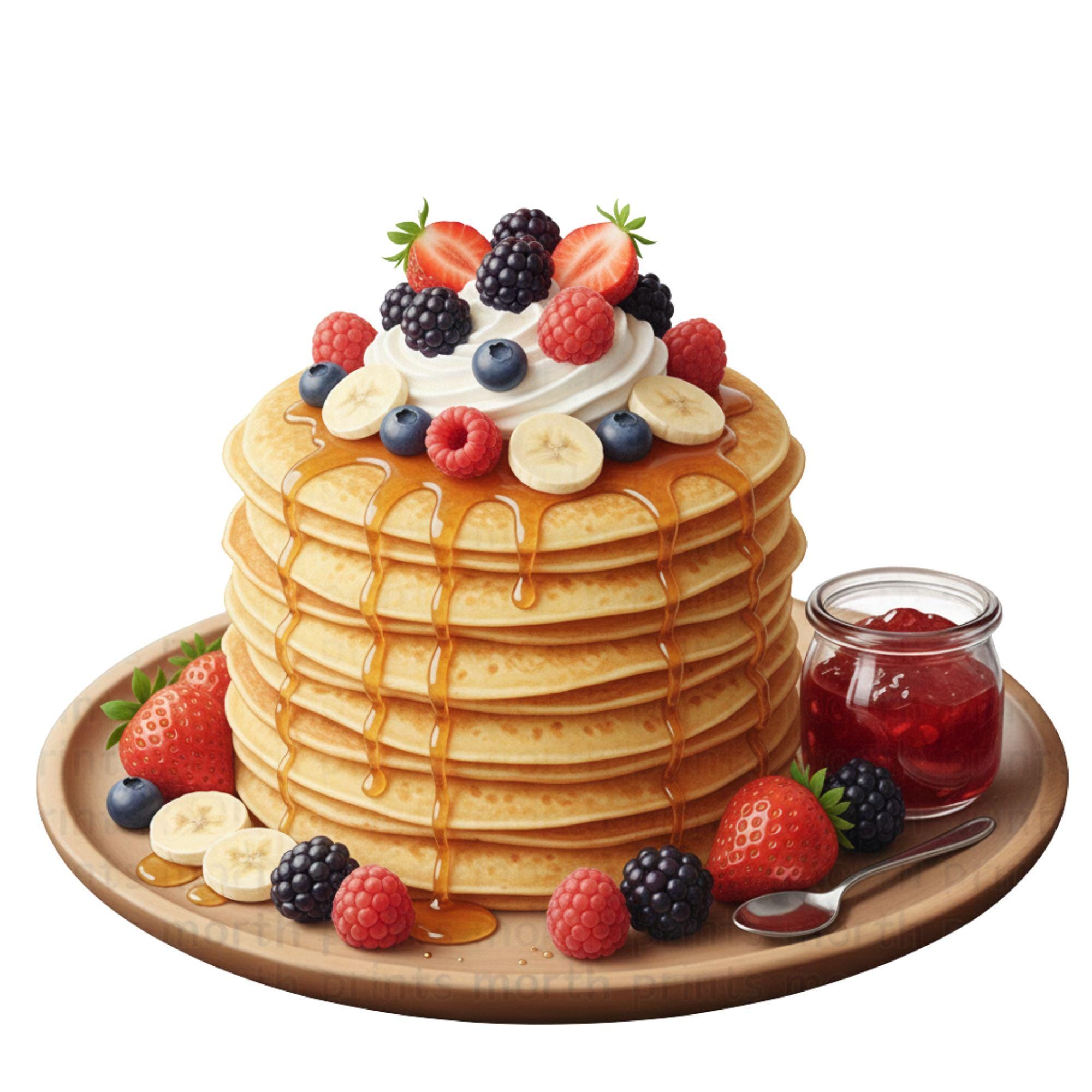 Breakfast Food Clipart Bundle: 14 PNG Assets (toast ETC) - Transparent ...