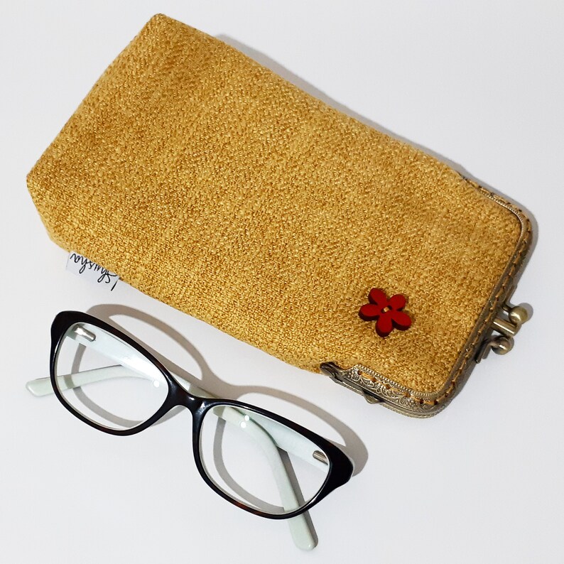 Double Pockets Eyeglasses Case Eyeglass Case Handmade Gift | Etsy