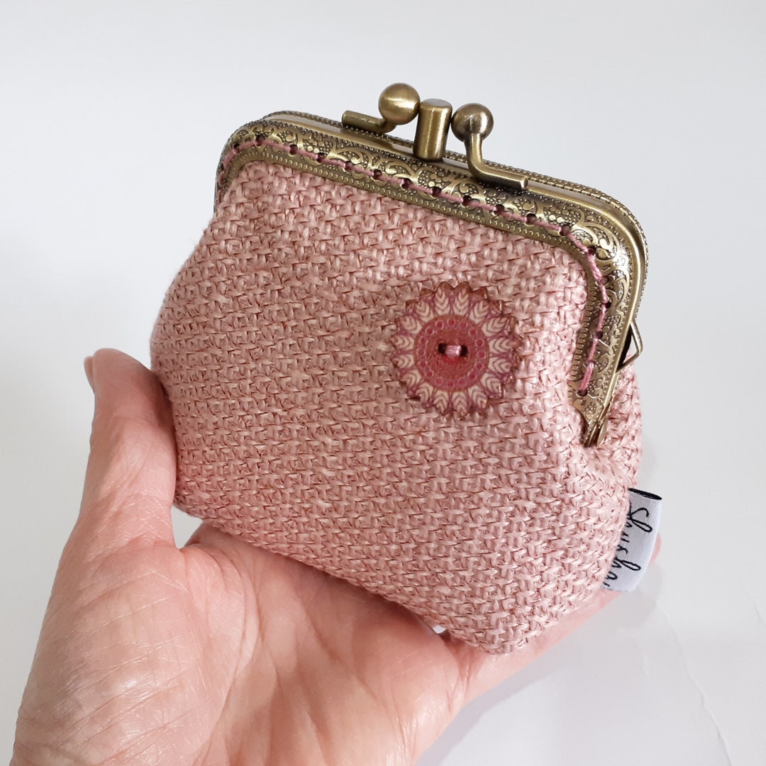 Personalized Gift for Women Double Kiss Lock Coin Purse Kiss - Etsy