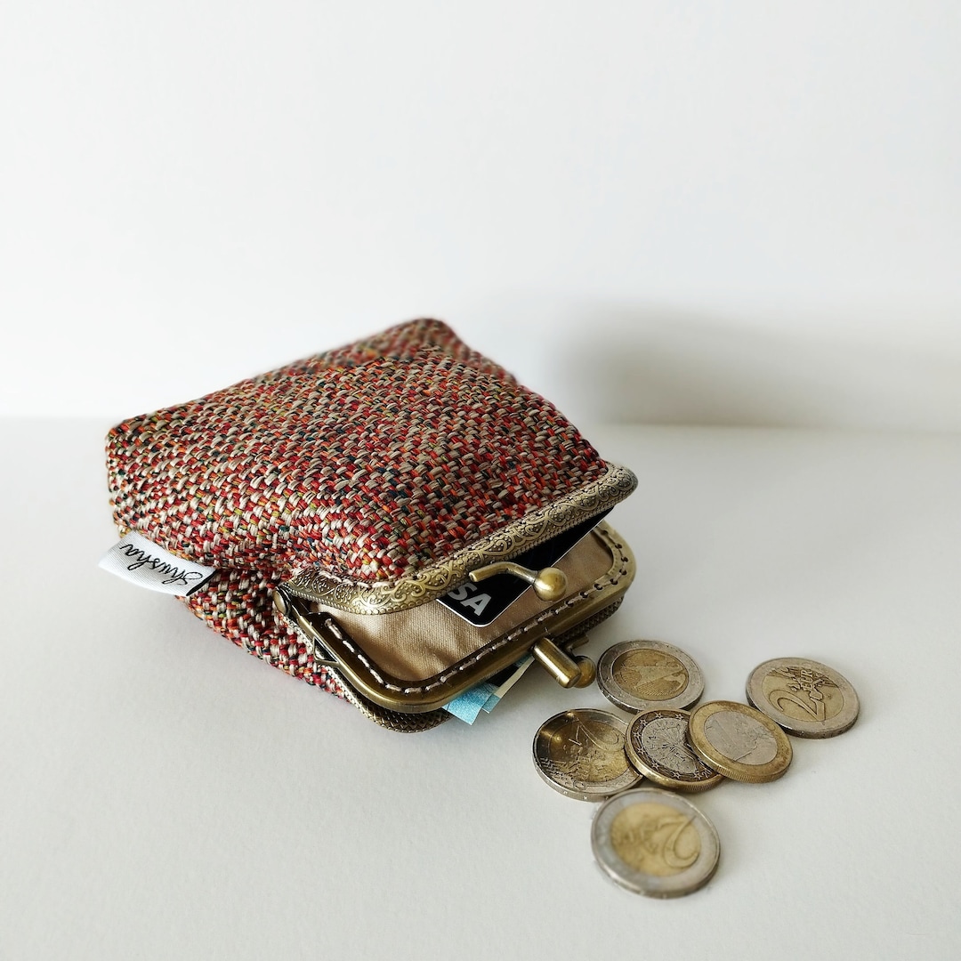 Coin Purse Wallet Double Pocket Coin Purse Personalized - Etsy