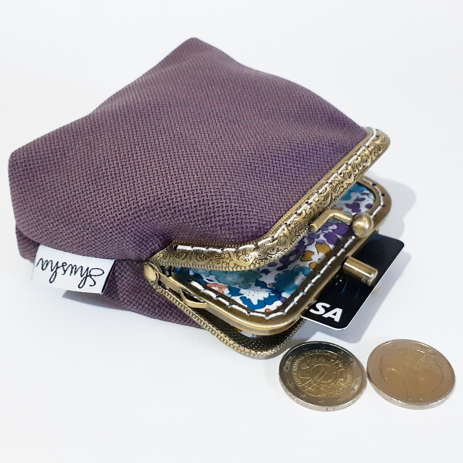 Double Kiss Lock Purse Personalized Women Gift Kiss Lock | Etsy