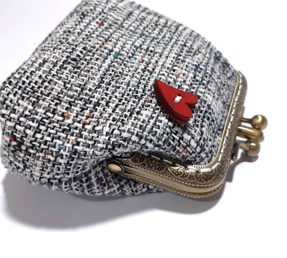 Coin Purse Wallet Double Pocket Coin Purse Personalized - Etsy Israel