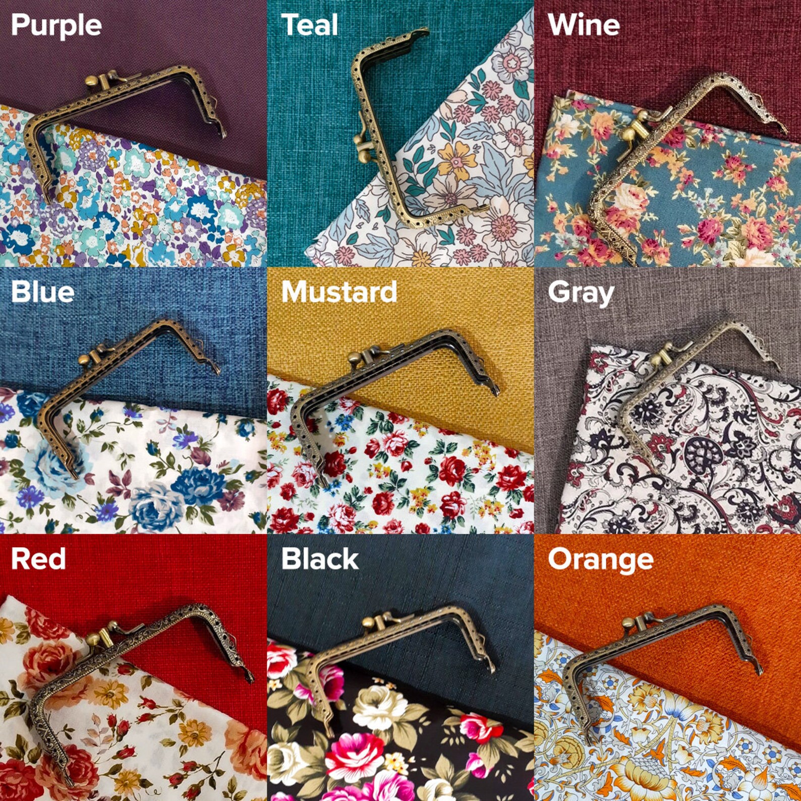 Double Kiss Lock Purse Personalized Women Gift Kiss Lock | Etsy