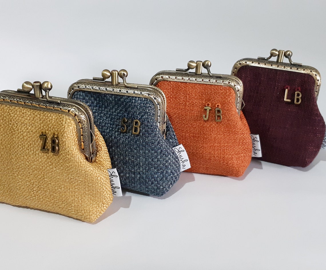 Double Kiss Lock Purse Personalized Women Gift Kiss Lock | Etsy