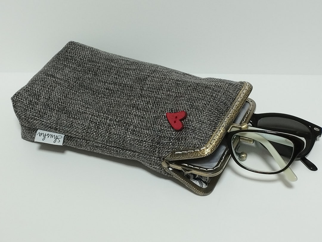 Double Pockets Eyeglasses Case Eyeglass Case Handmade Gift - Etsy