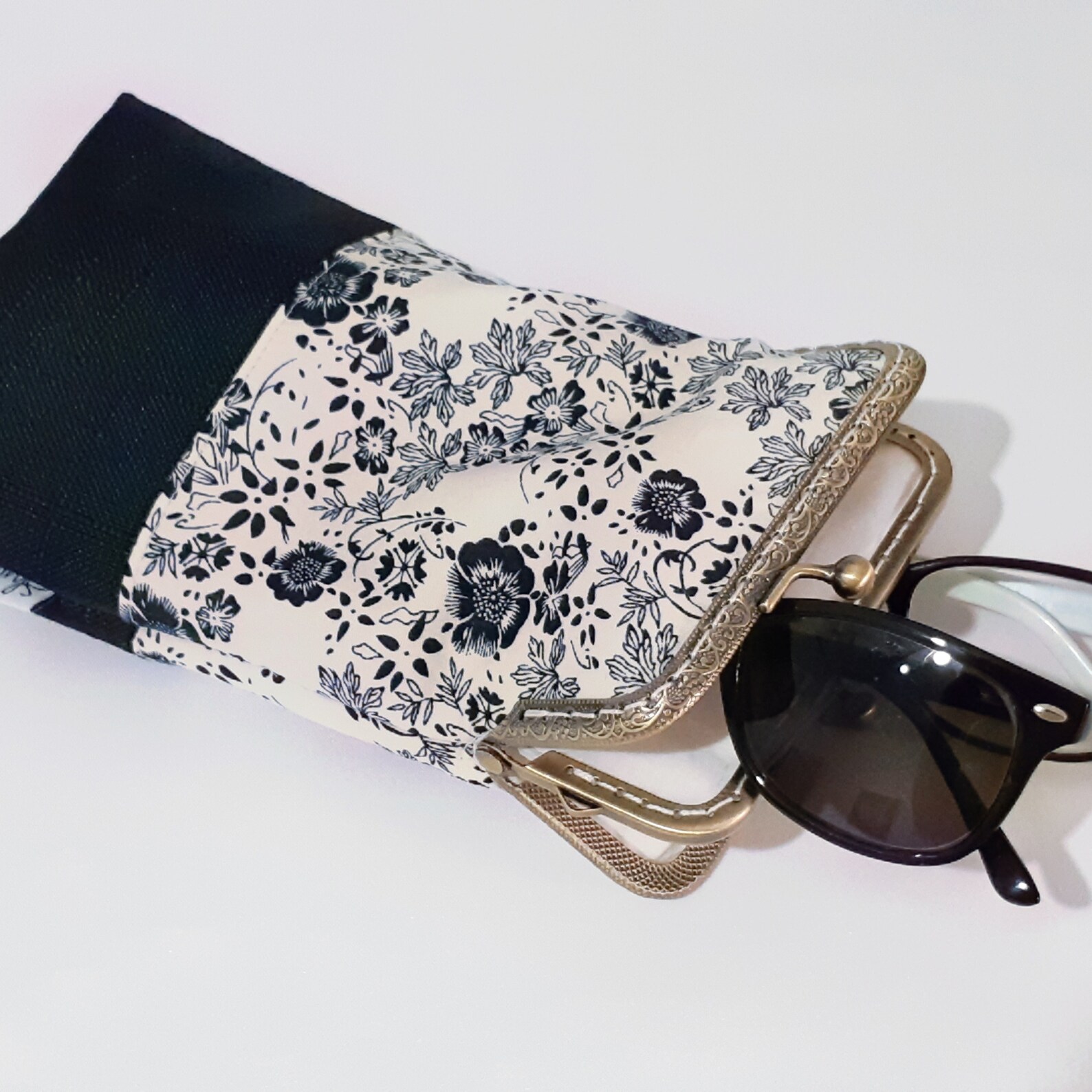 Eyeglasses Case Double Pockets Retro Eyeglass Case 70s | Etsy