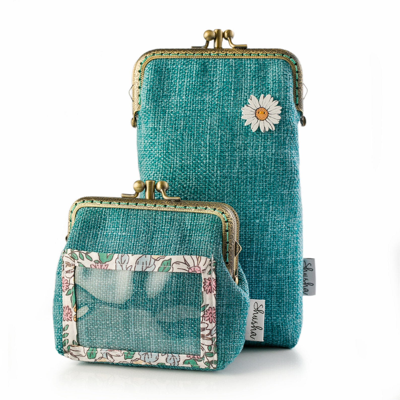 Double Kiss Lock Purse, Personalized Women Gift, Kiss Lock Coin Purse ...