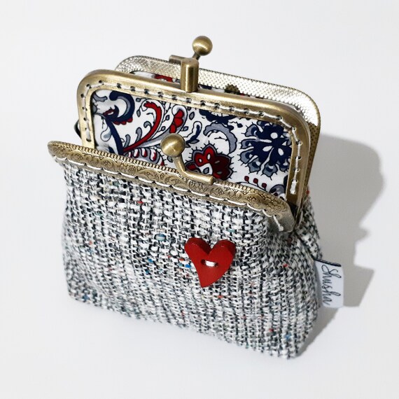 Coin Purse Wallet Double Pocket Coin Purse Personalized - Etsy Israel