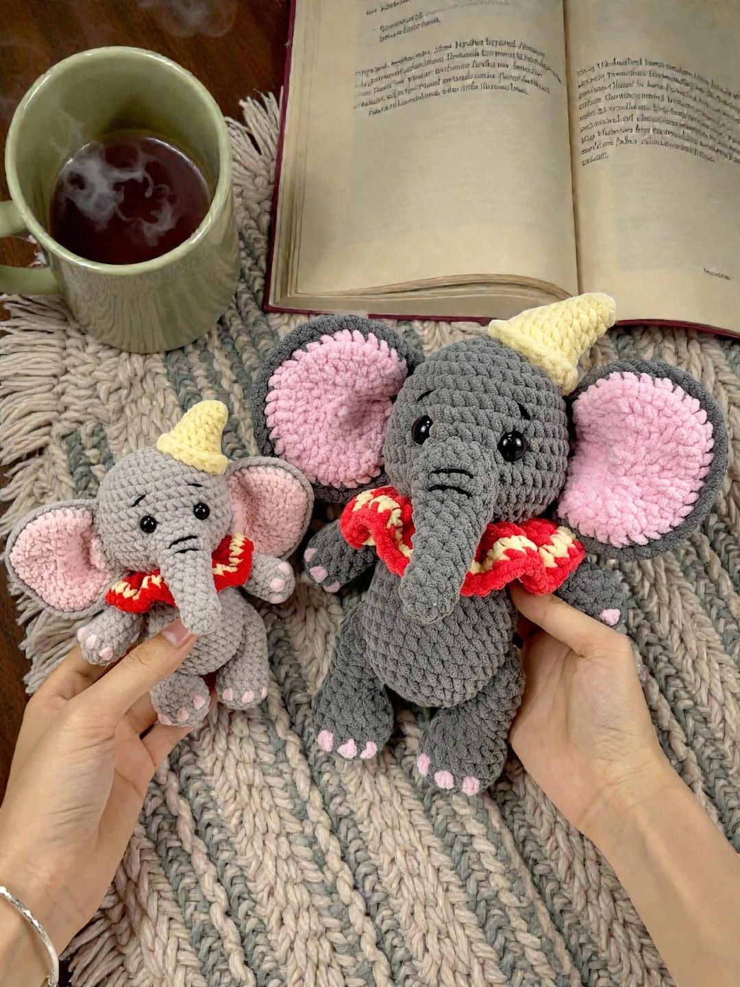 Dumbo Crochet Pattern PDF, Amigurumi Elephant Plush Toy Digital ...