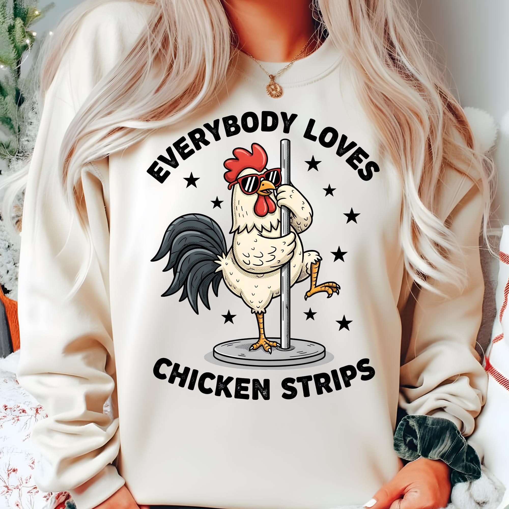 Funny Chicken Strips Pole Dance PNG, Adult Humor Shirt Design (digital ...