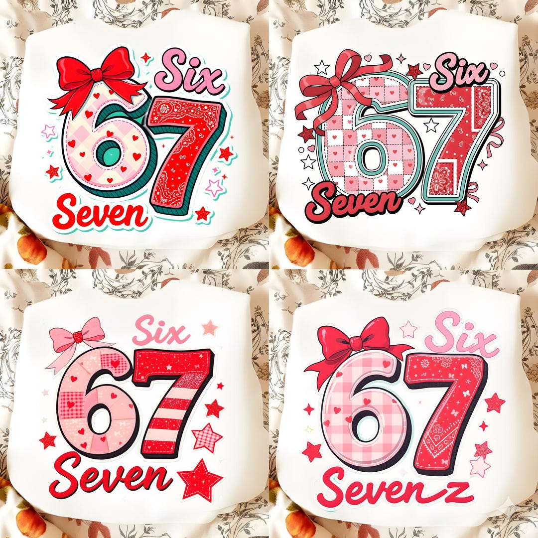 Coquette Valentine Number 67 PNG Bundle, Heart Bow Clipart (digital ...