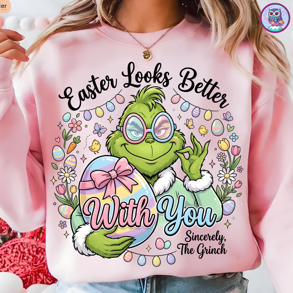 Easter Looks Better With You PNG, Funny Green Mean Guy Easter Shirt ...