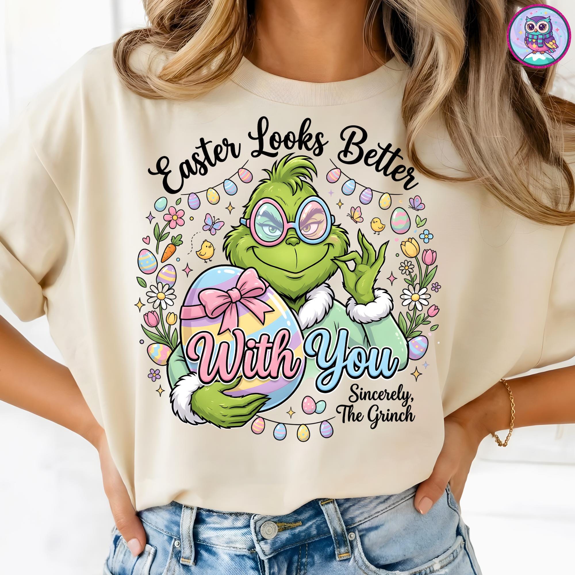 Easter Looks Better With You PNG, Funny Green Mean Guy Easter Shirt ...