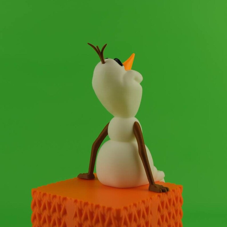 Articulated Olaf Fidget Toy, Flexible 3D Printed Frozen Snowman ...
