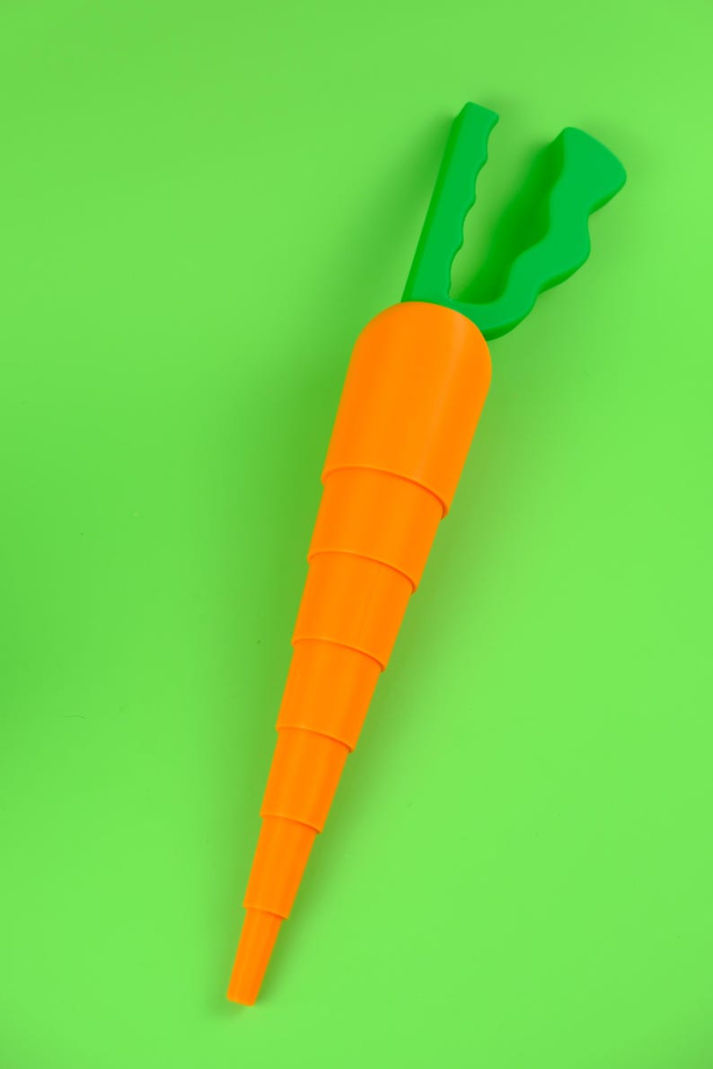 Articulated Telescoping Carrot Sword, Flexible Veggie Fidget ...
