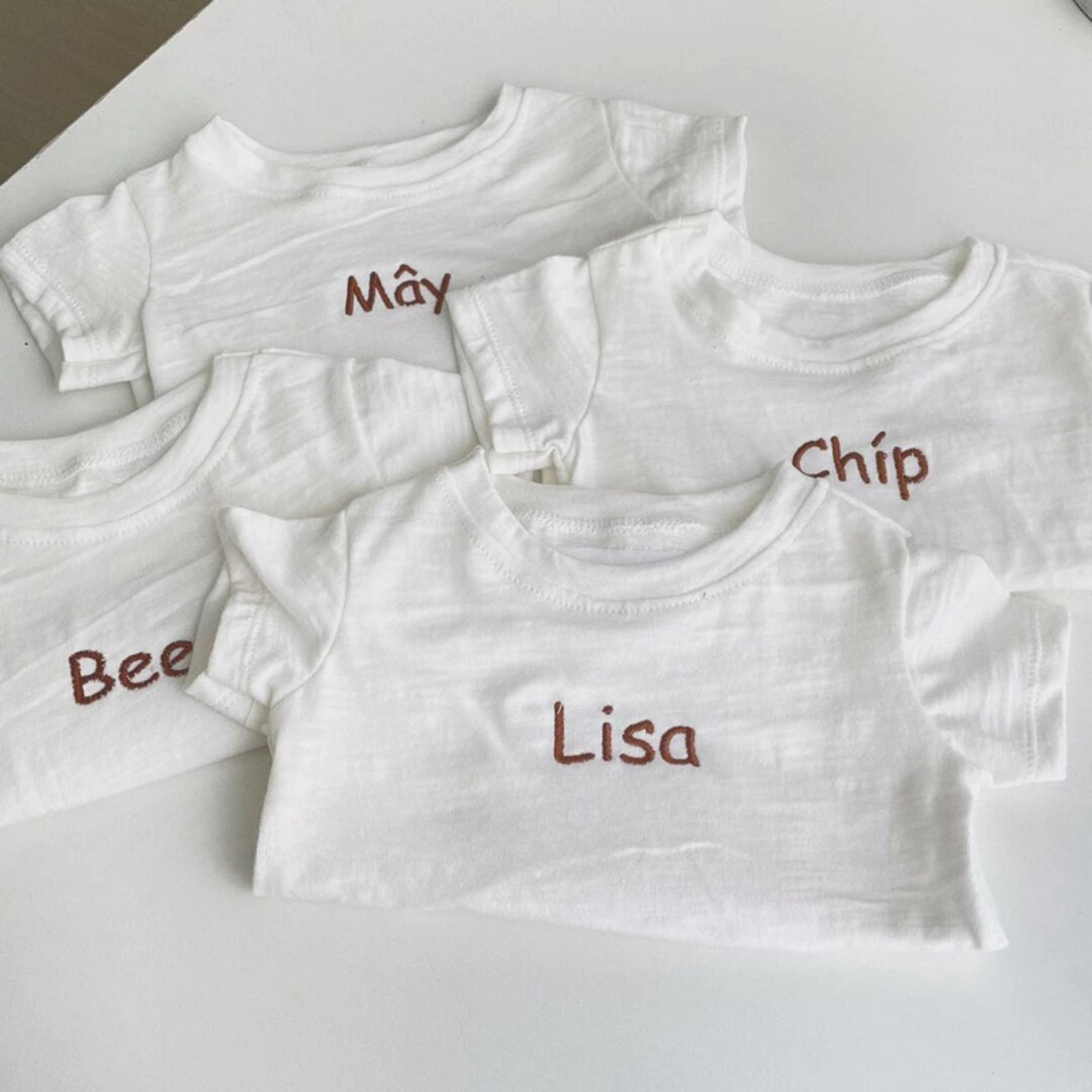Personalized Baby Shirt | Custom Embroidered Babies T-shirt | Cotton ...