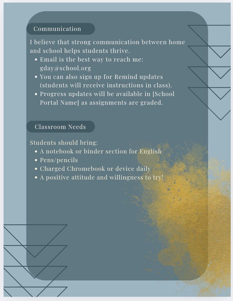 Editable Syllabus Template | Canva | High School English Class Overview ...