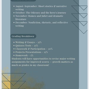 Editable Syllabus Template | Canva | High School English Class Overview ...