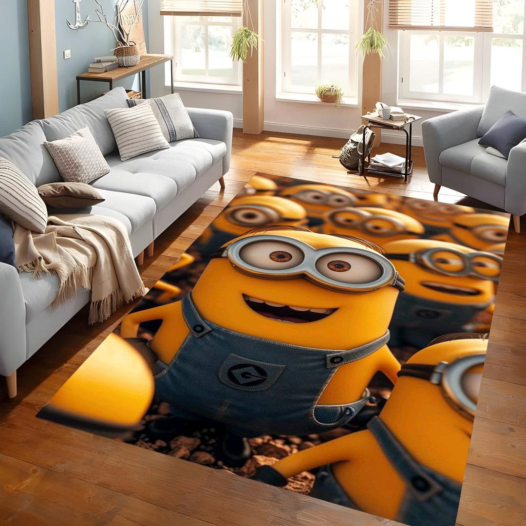 Minions Movie Rug, Cinematic Nursery Carpet, Custom Size - Etsy