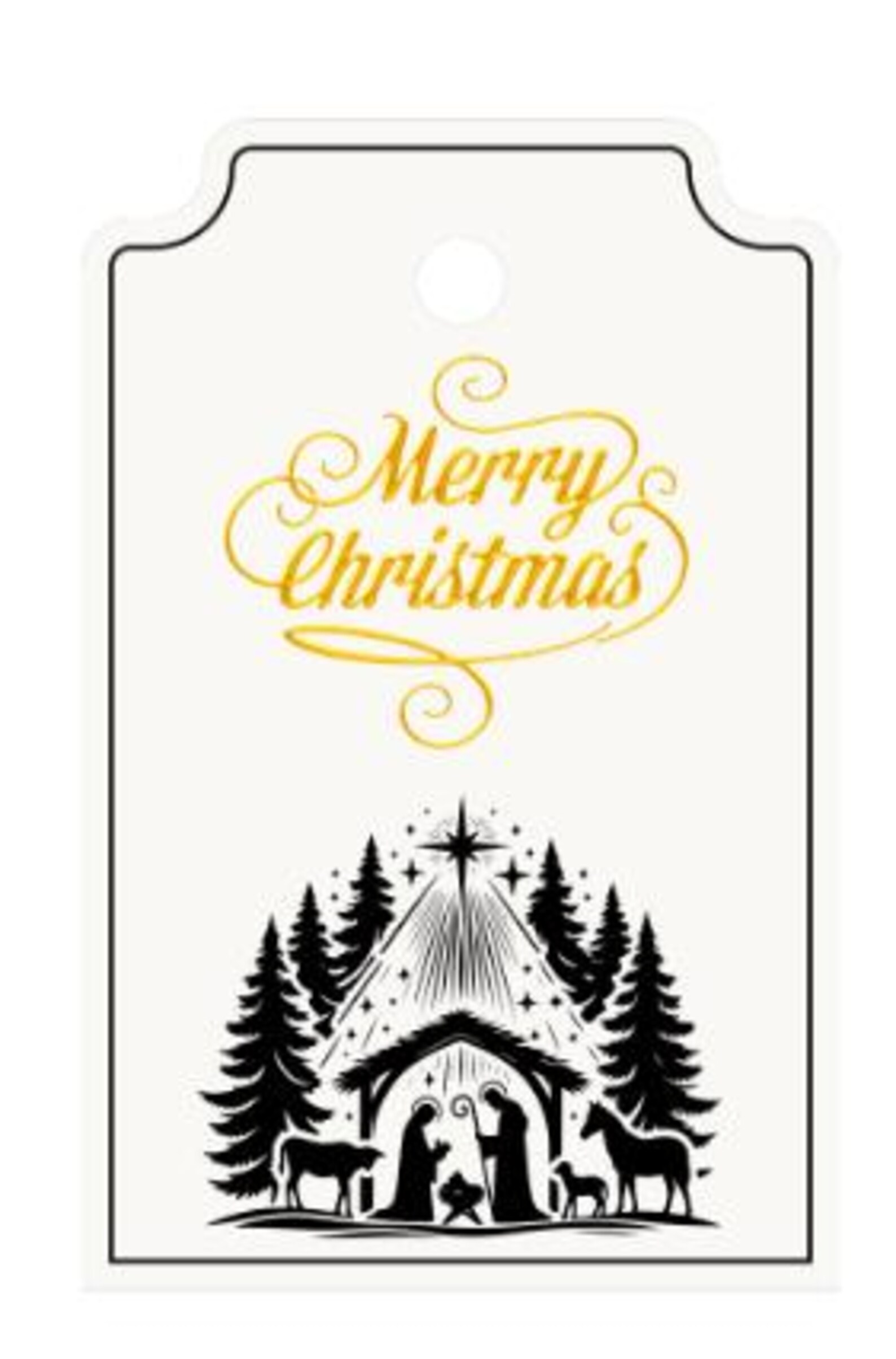 Merry Christmas Jesus Gift Tags - Etsy