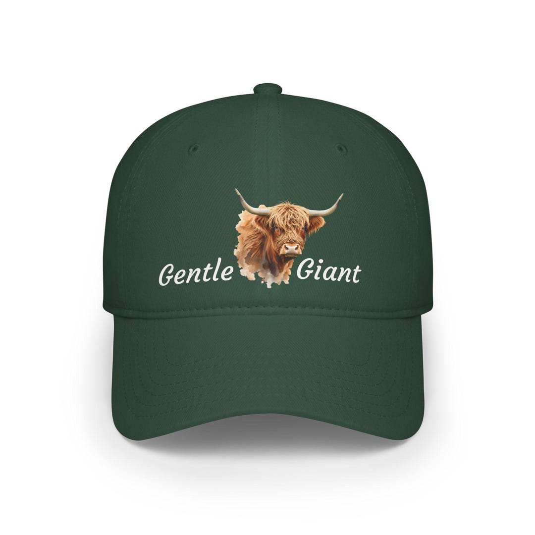 Highland Cow Gentle Giant Cap | Embroidered Cattle Head Baseball Cap - Etsy