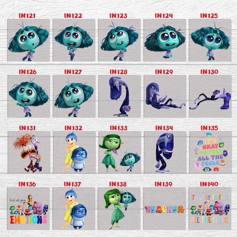 Inside Out All the Feelings Dtf, Inside Out Core Memory Day Ready to ...