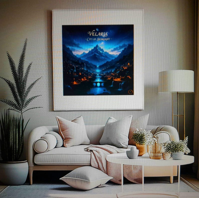 Velaris Wall Art | Night Court Print | ACOTAR Fan Art | Dreamscape Room ...