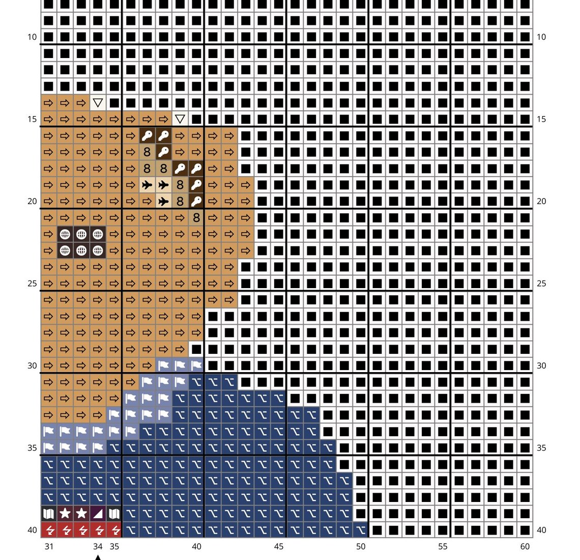 Preppy USA Bear Needlepoint Chart - Etsy